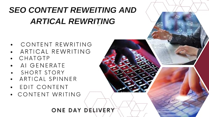 Be your professional content rewriting by Sid_rewriter | Fiverr