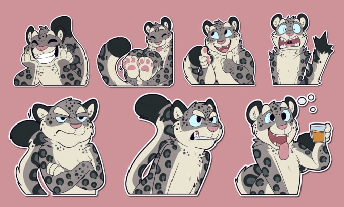 Create Custom Furry Telegram Sticker Discord Emotes Crypto Sticker