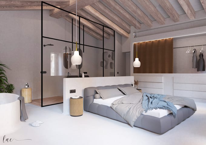 Create 3d detailed and realistic interior renderings by Laeinteriors ...