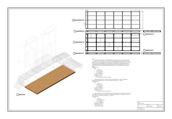 Create a professional set or prop construction drawing by Finnianbrowne ...