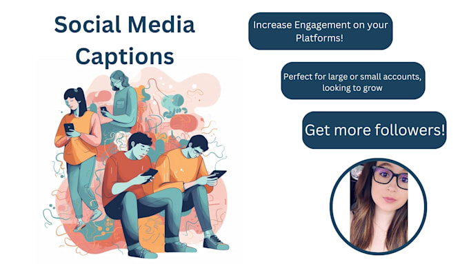 Write social media captions for you by Kahj232 | Fiverr