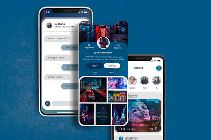 Design mobile app ui ux, prototype mockup on figma by Gabriela0908 | Fiverr