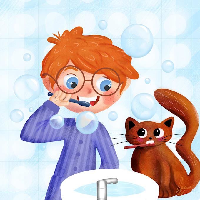 Draw captivating childrens illustration by Nonie2 | Fiverr