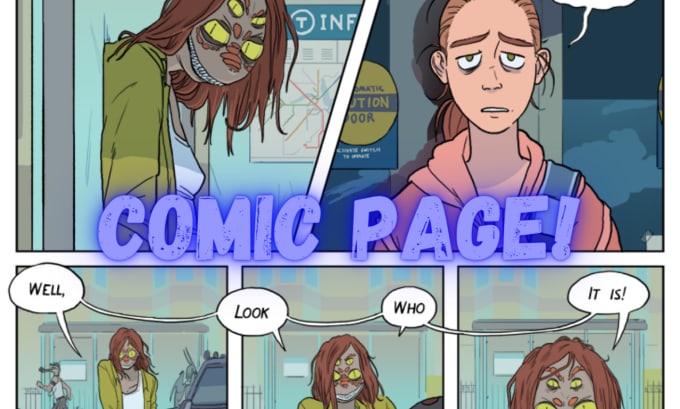 Draw your comic book page in any style you like by Mahdibouali | Fiverr