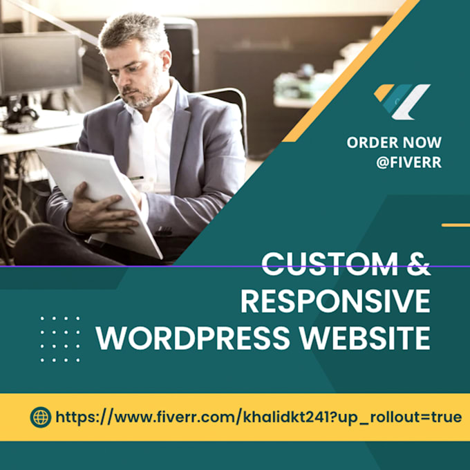 Do custom wordpress website design and website development by Khalidkt241 | Fiverr