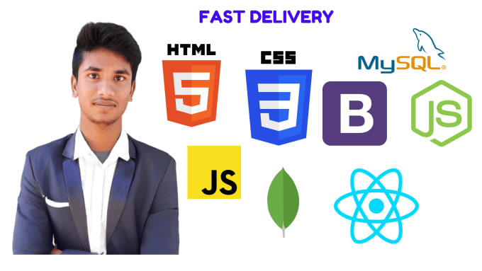 Develop Your Webapp Using Html Css Bootstrap React Js By Sudar7 Fiverr