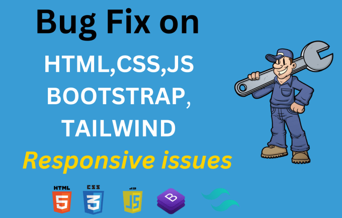Fix Html Css Js Bootstrap Tailwind And Responsive Website Design Issues By Raffa02 Fiverr