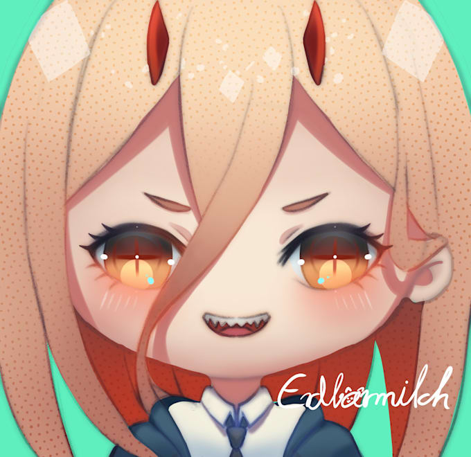 Draw a cute anime chibi profile picture by Erdbaermilch | Fiverr