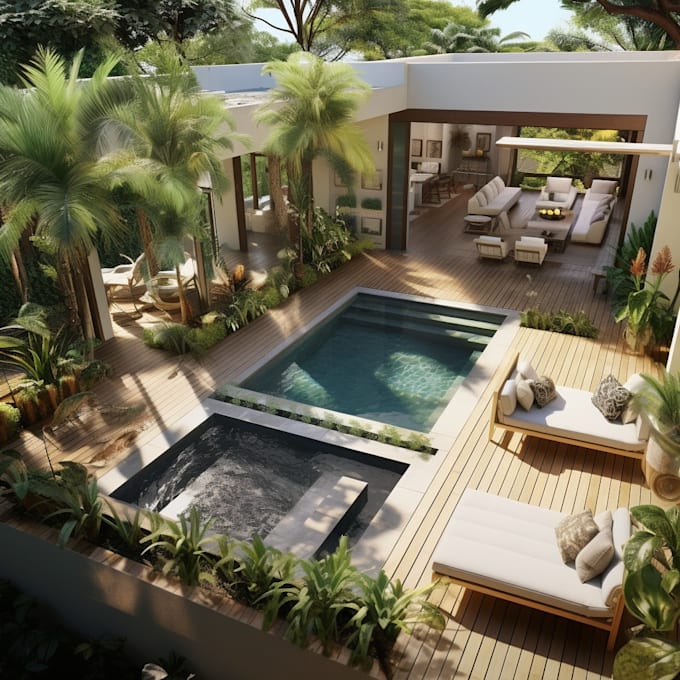 Design swimming pool in great detail by Phep_pucle | Fiverr