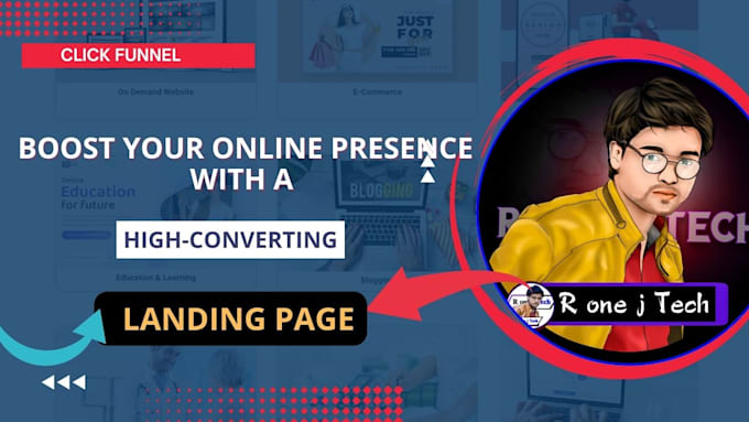 Create a landing page that converts leads by Ronejtech | Fiverr