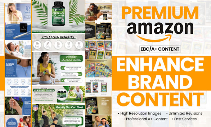 Design amazon enhanced brand content ebc a plus by Services_mohsin | Fiverr