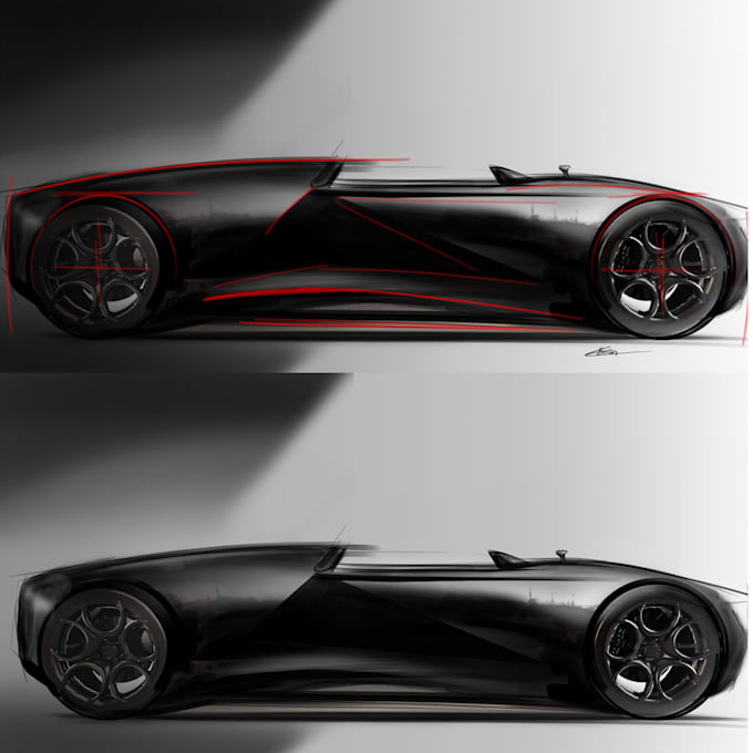 Developt redesign transportation design, sketch by Bydeag | Fiverr