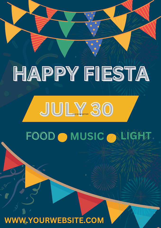 Design creative, custom, concert, food, promotional poster by ...