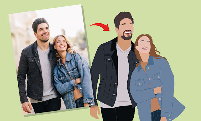 A faceless digital portrait from your photo by Artoware | Fiverr