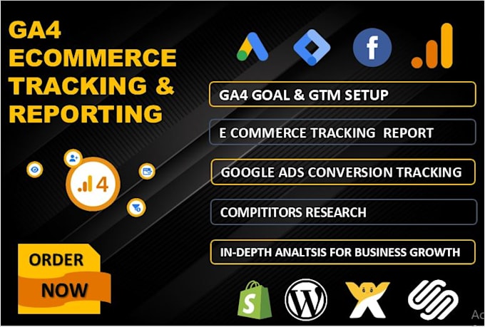 Be your ga4 ecommerce tracking, gads conversion specialist by Track_quill | Fiverr