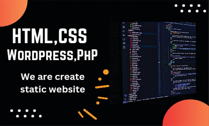 Do create static websites by Smartpasha | Fiverr