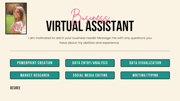 Do data entry, powerpoint presentations, writing, and web research by Desiholt | Fiverr