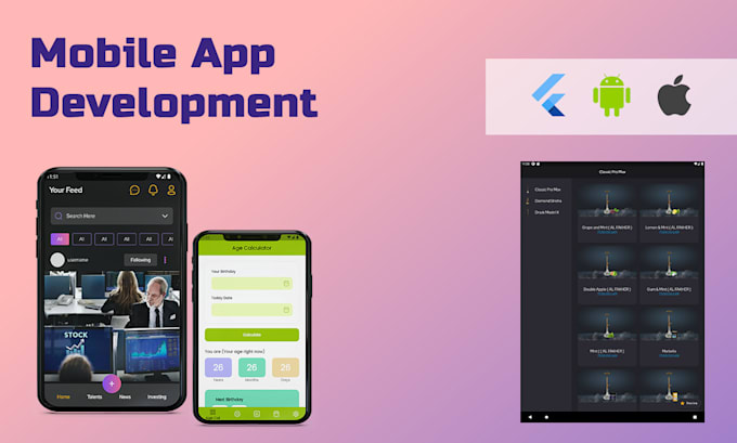 Do Mobile App Development In Flutter For Ios And Android By Gihanlf Fiverr