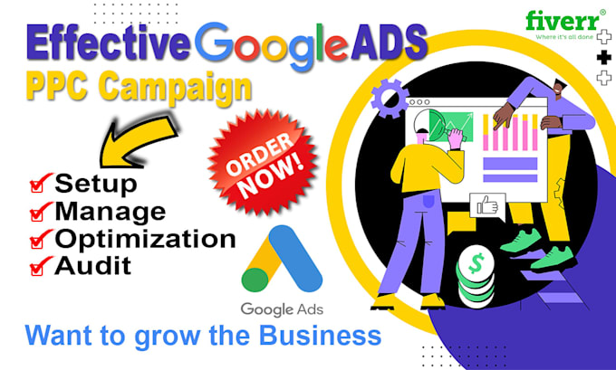 Setup, optimize, and manage roi focused google ads campaign by Upperskill | Fiverr