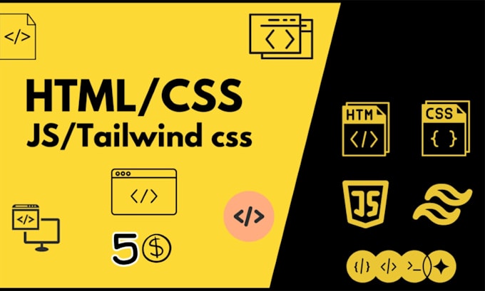 Fix your website with html, css, javascript and tailwind css by Khushramnani | Fiverr