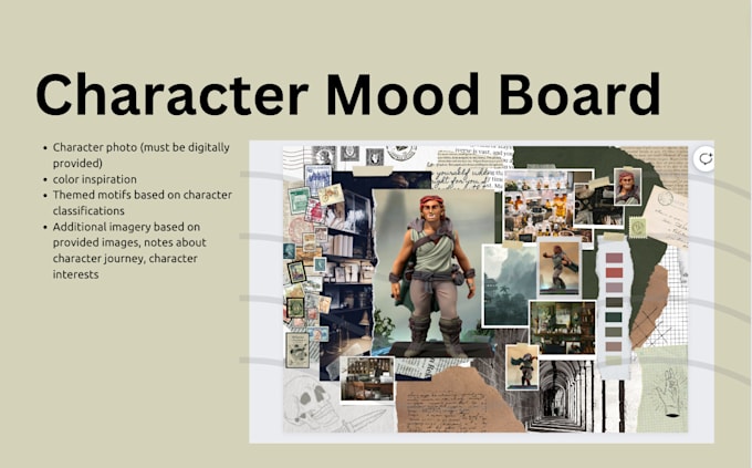 Create a mood board for your role playing character by Hannahewoldt | Fiverr