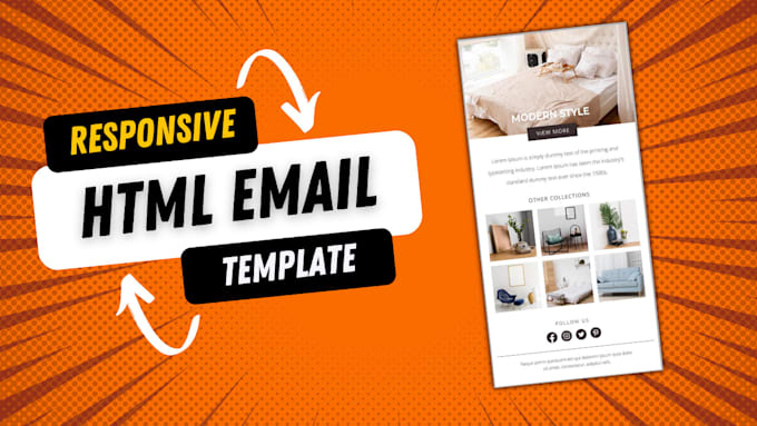 Create a responsive html email template by Medixo | Fiverr