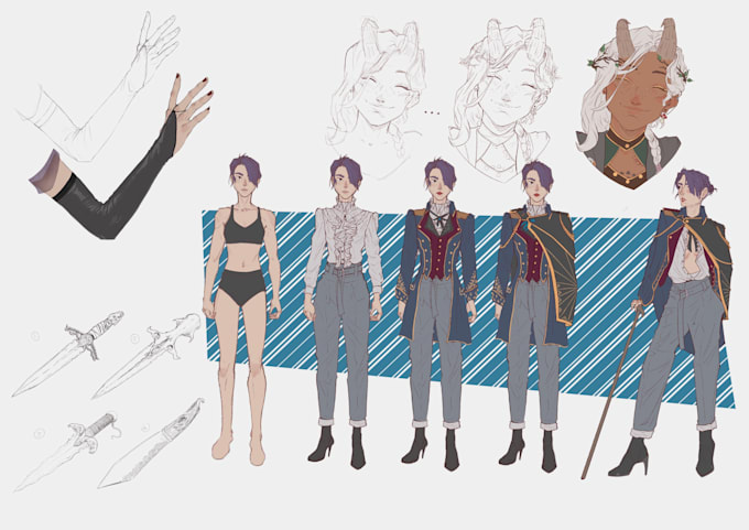 Design your object, oc or dnd character art by Cat_melon_jp | Fiverr