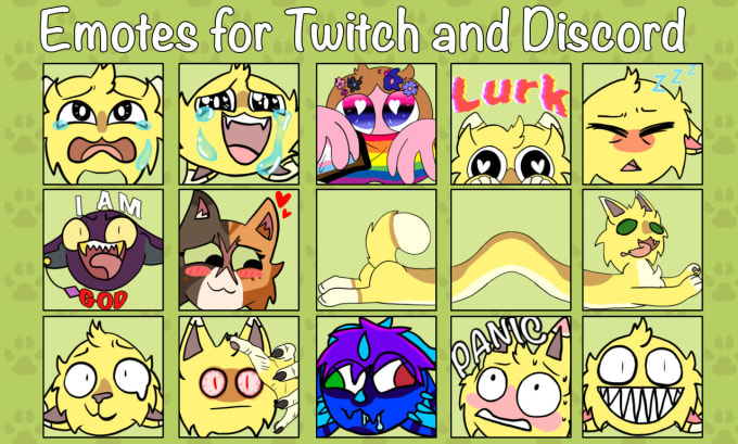 Draw Custom Furry Emotes For Twitch And Discord By Dolmanceworks Fiverr