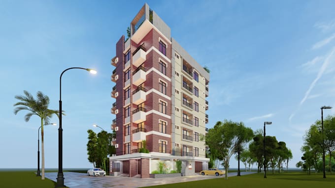 Create exterior model and 3d floor plan axonometric render by Archviz ...