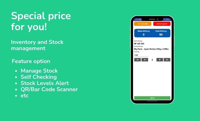Create inventory management app by Titan_ang | Fiverr