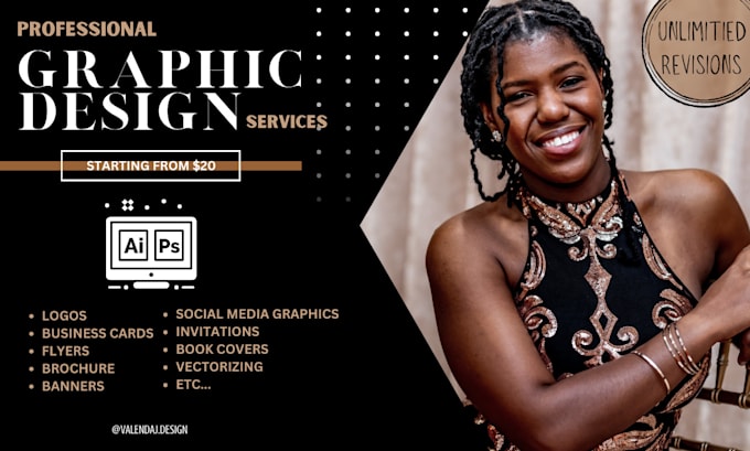 Be your professional graphic artist and designer by Valenda_j | Fiverr
