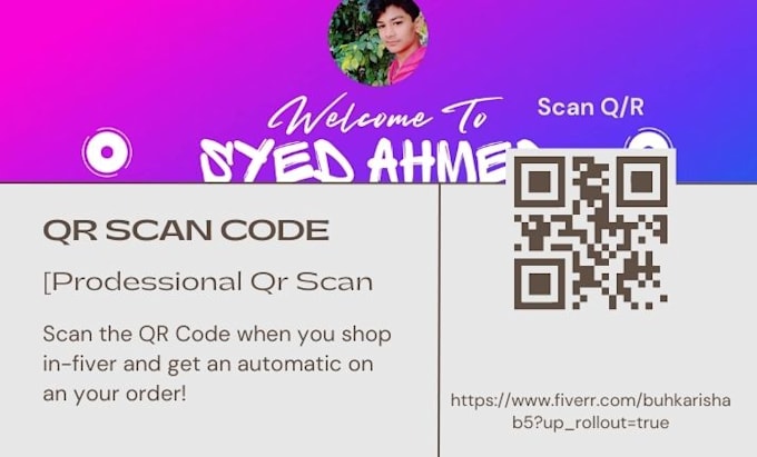 Professional business card design with qr code scan by Buhkarishab5 ...
