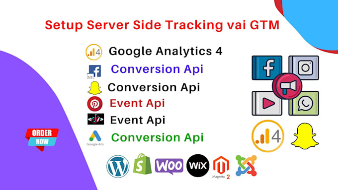 Setup conversion api and server site tracking through google tag manager by Kader_bd | Fiverr