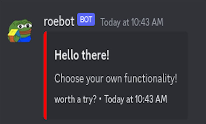Make a custom non music discord bot using node by Gon200 | Fiverr