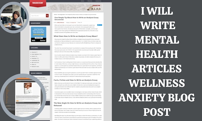 Write mental health articles wellness anxiety depression blog post by ...
