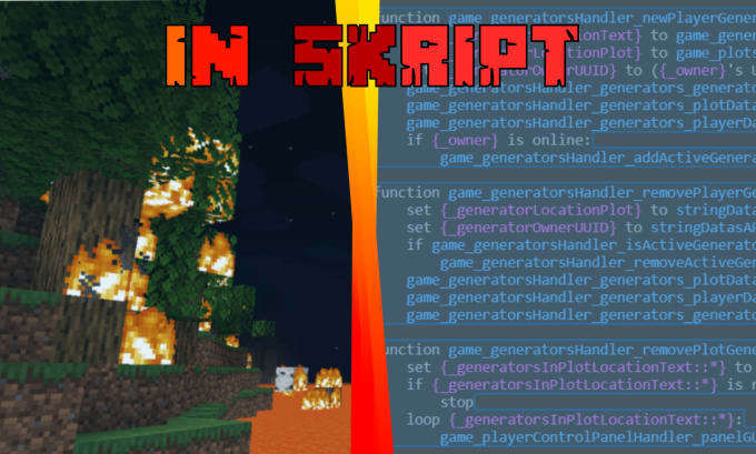 Make a minecraft skript for you by Aqikas | Fiverr