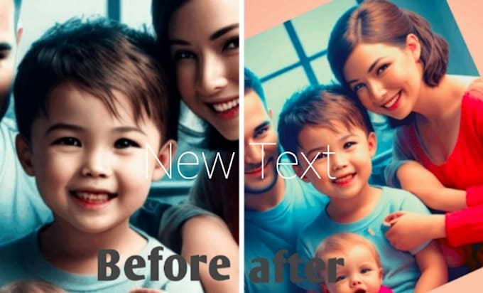Photoshop edit, background removel, retouching family photos by Kaveeshadishan | Fiverr