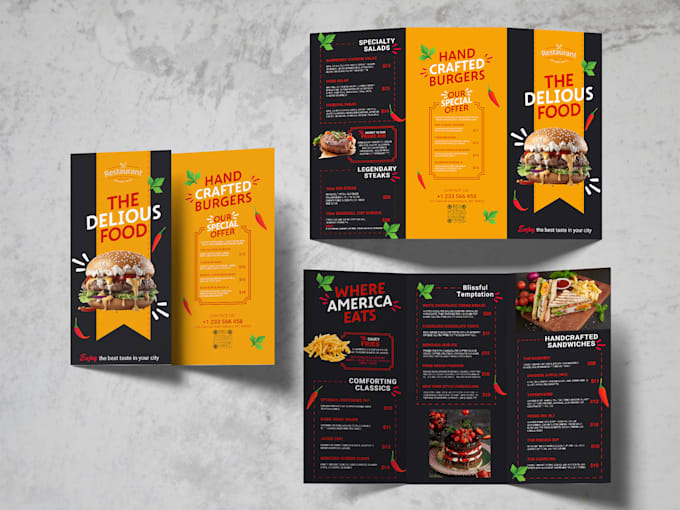 Design amazing restaurant menus, menu cards, price lists, and digital ...