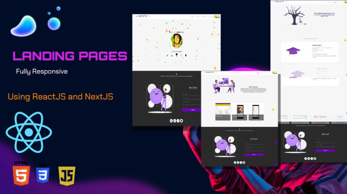 Build And Deploy A Modern Landing Page Using Reactjs And Nextjs By Imohitpant Fiverr