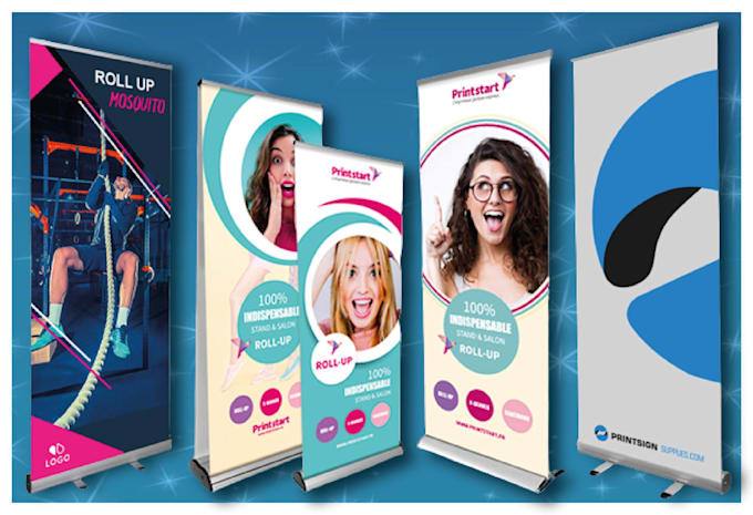 Design a professional rull up banner for you by Pricilrose | Fiverr