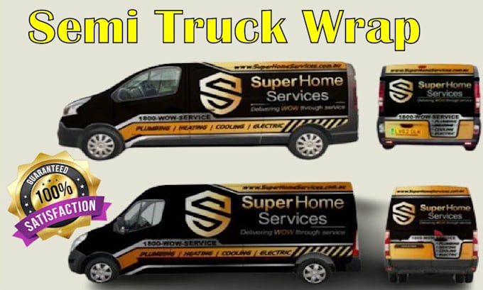 Design professional box truck, long trailer and semi truck wrap design ...