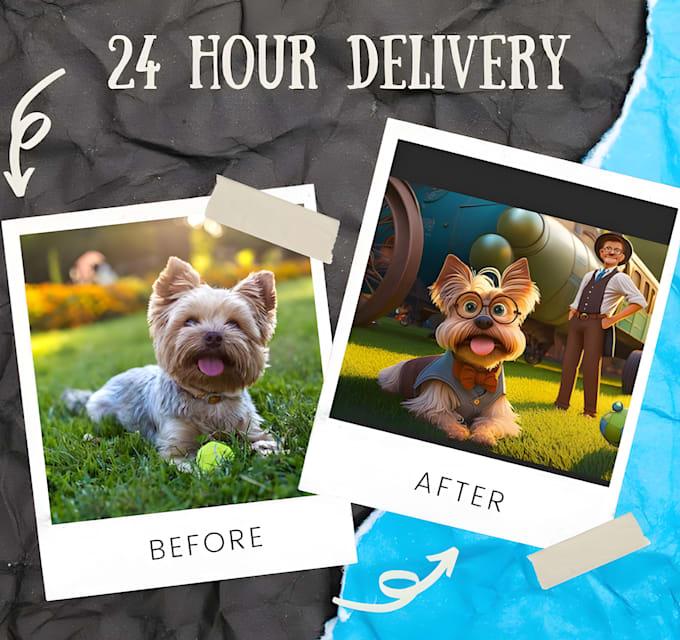 Draw your pets, dog, animal into cartoon vector portrait by Blizardking ...