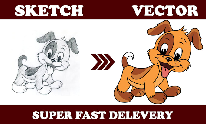 Do vector your images to high quality vector file, and sketch to vector ...