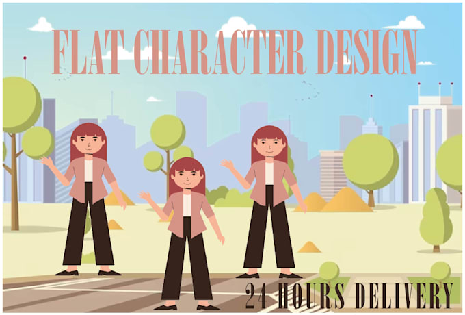 Be your expert in flat character design by Yorichrist | Fiverr