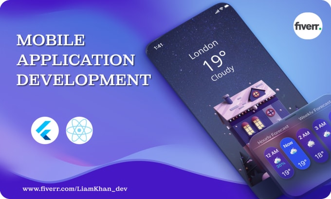 Do Mobile App Development Using Flutter React Native By Liamkhan Dev Fiverr