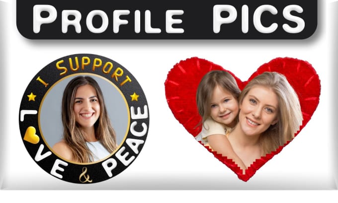 Create profile picture with beautiful round frame by Dozro_h | Fiverr