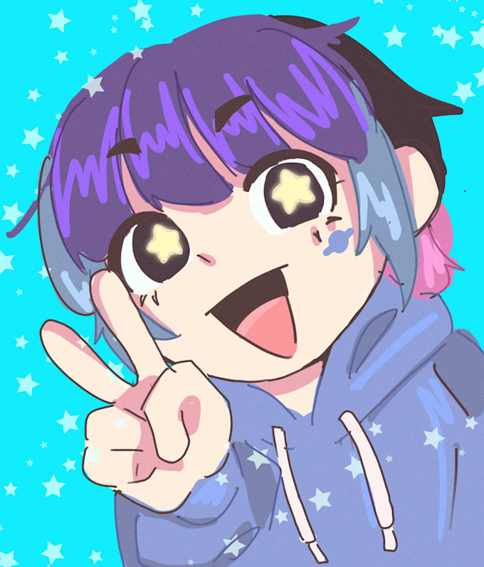 Draw an icon for you, can be persona, oc, etc by Wacky_ash | Fiverr