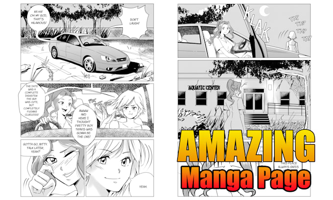 Draw a comic manga anime style page for you by Rurounikevink | Fiverr