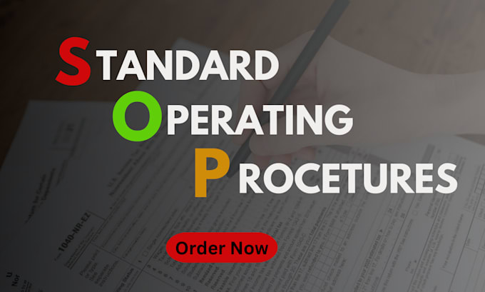 Write sops standard operating procedures by Arifrai19 | Fiverr