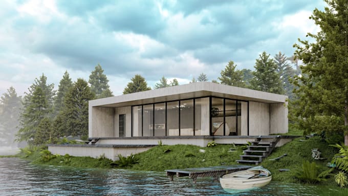 Do architectural visualization, 3d rendering, walkthrough video by A_hossain22 | Fiverr